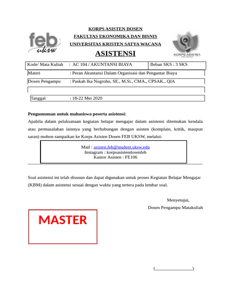 Asistensi AKBI Pertemuan 1 - Reslicia Anggira | PDF