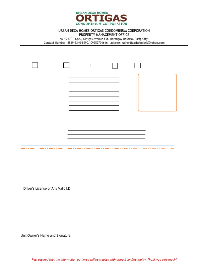 Community Id Form | PDF