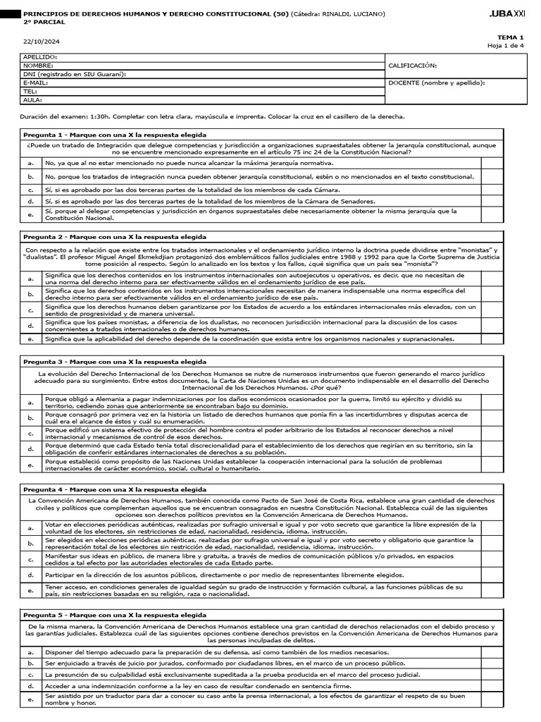 2do Parcial Tema 1 en Blanco Pdhydc | PDF | Genocidios | Crímenes contra la humanidad