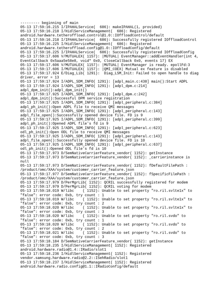 Logcat Prev CSC Log | PDF | Callback (Computer Programming) | Computing