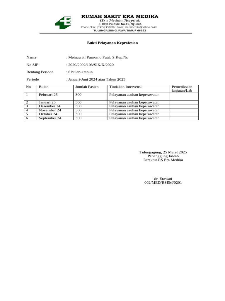 Form Pelayanan SIP | PDF