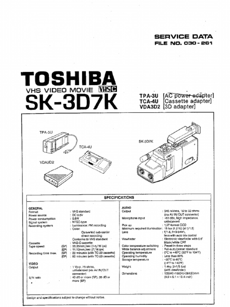 SK3D7K Toshiba | PDF
