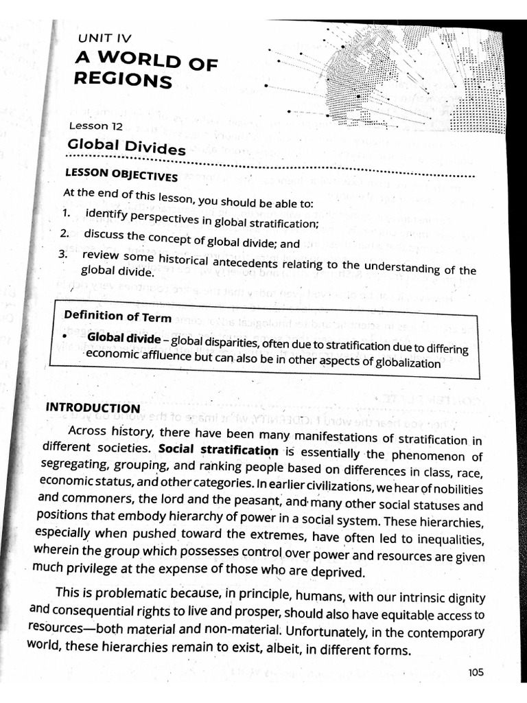 Lesson 12 - Global Divide | PDF