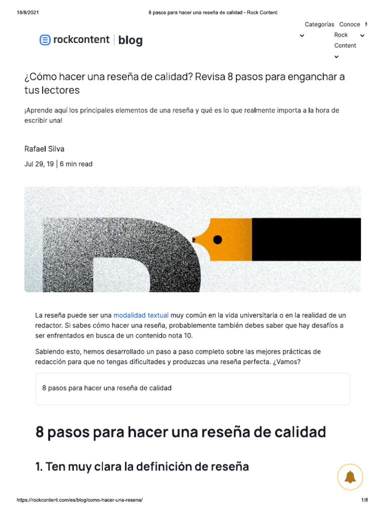 Cómo Escribir Una Reseña | PDF