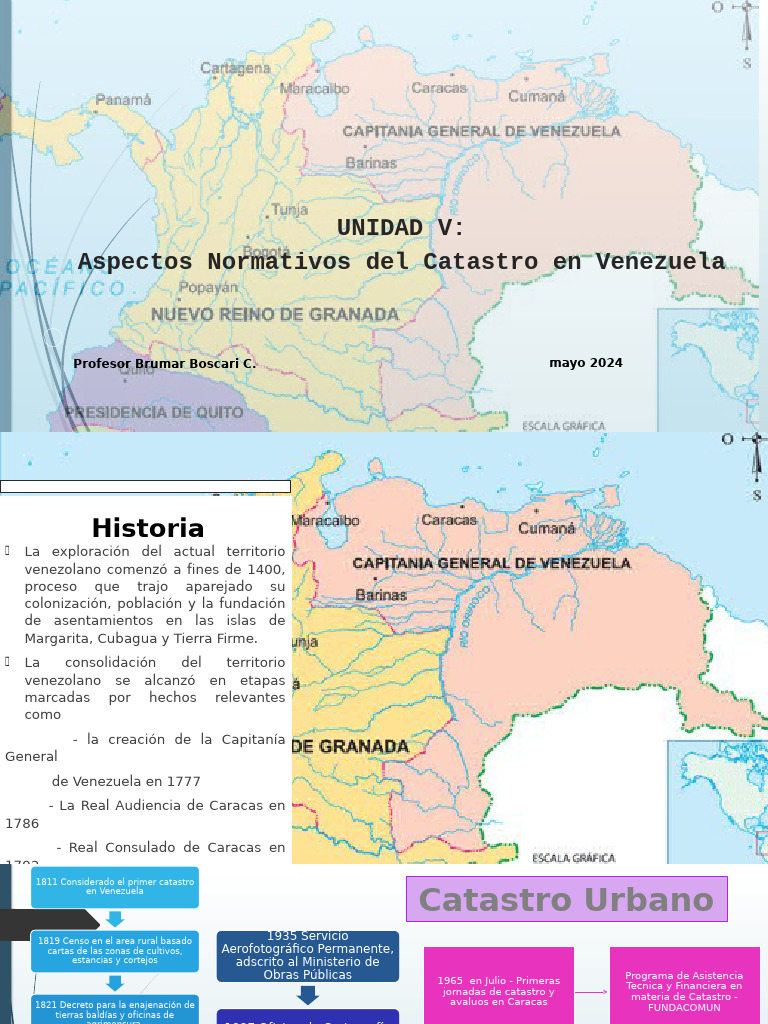 Unidad V ASPECTOS NORMATIVOS DEL CATASTRO EN VENEZUELA | PDF ...