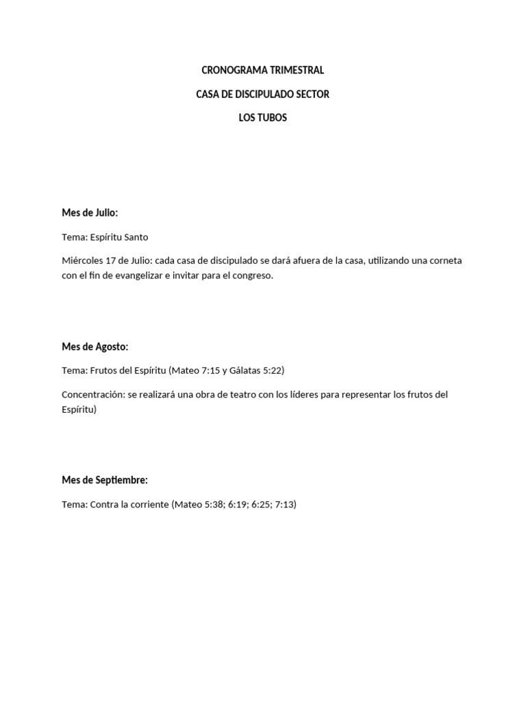 CRONOGRAMA TRIM-WPS Office | PDF