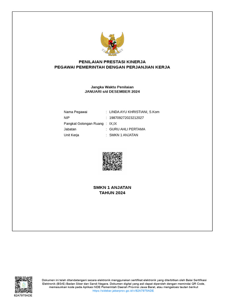 SKP Tahun 2024_Linda Ayu K | PDF