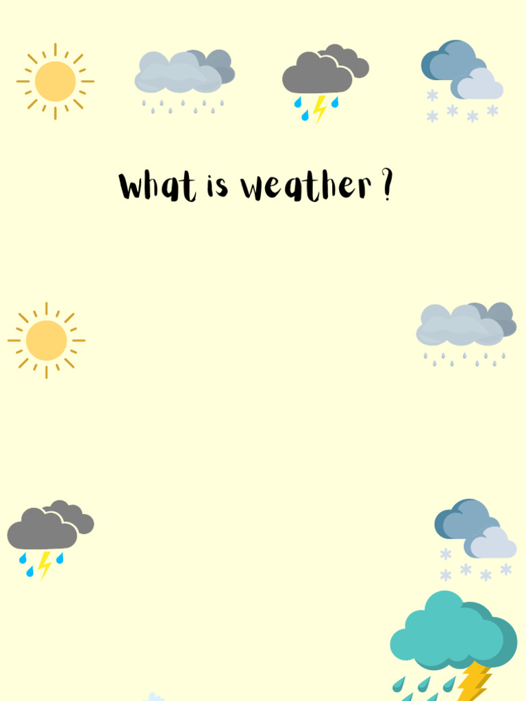 Kinds of Weather Dress For The Weather PowerPoint Activity | PDF