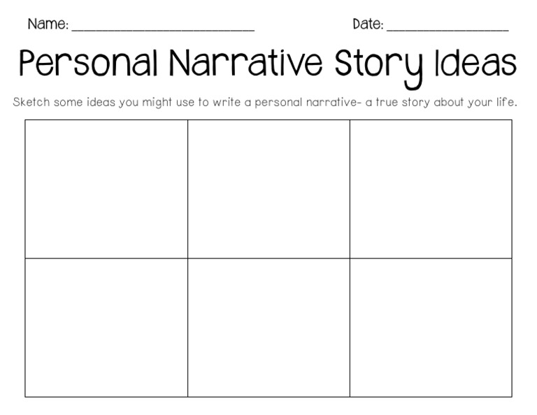 Personal Narrative Story Ideas | PDF