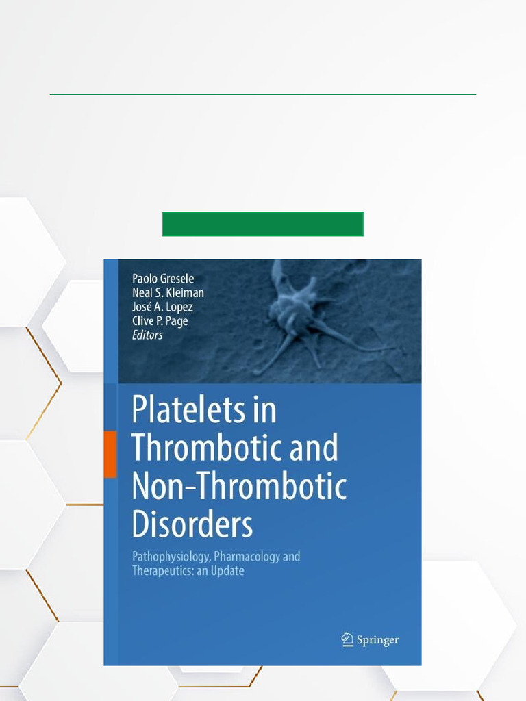 Platelets in Thrombotic Disorders Update | PDF | Coagulation | Platelet