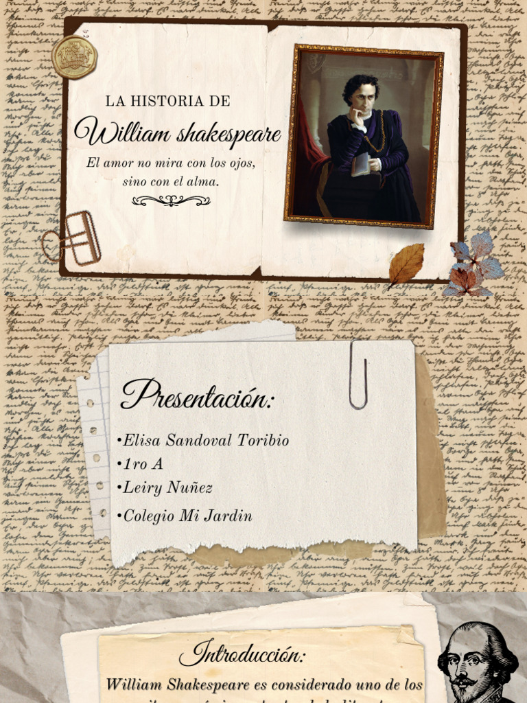 Presentación Biografía de Personaje Histórico Importante Vintage ...