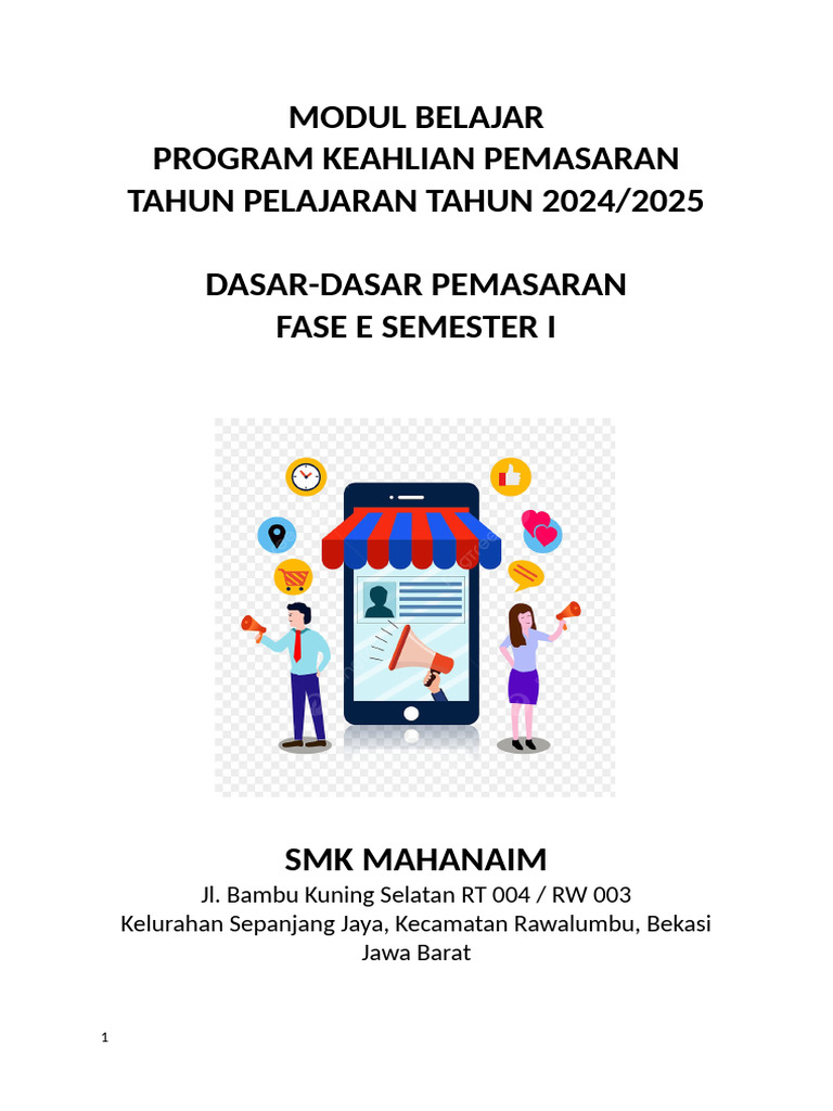 Modul Belajar Semester 1 | PDF