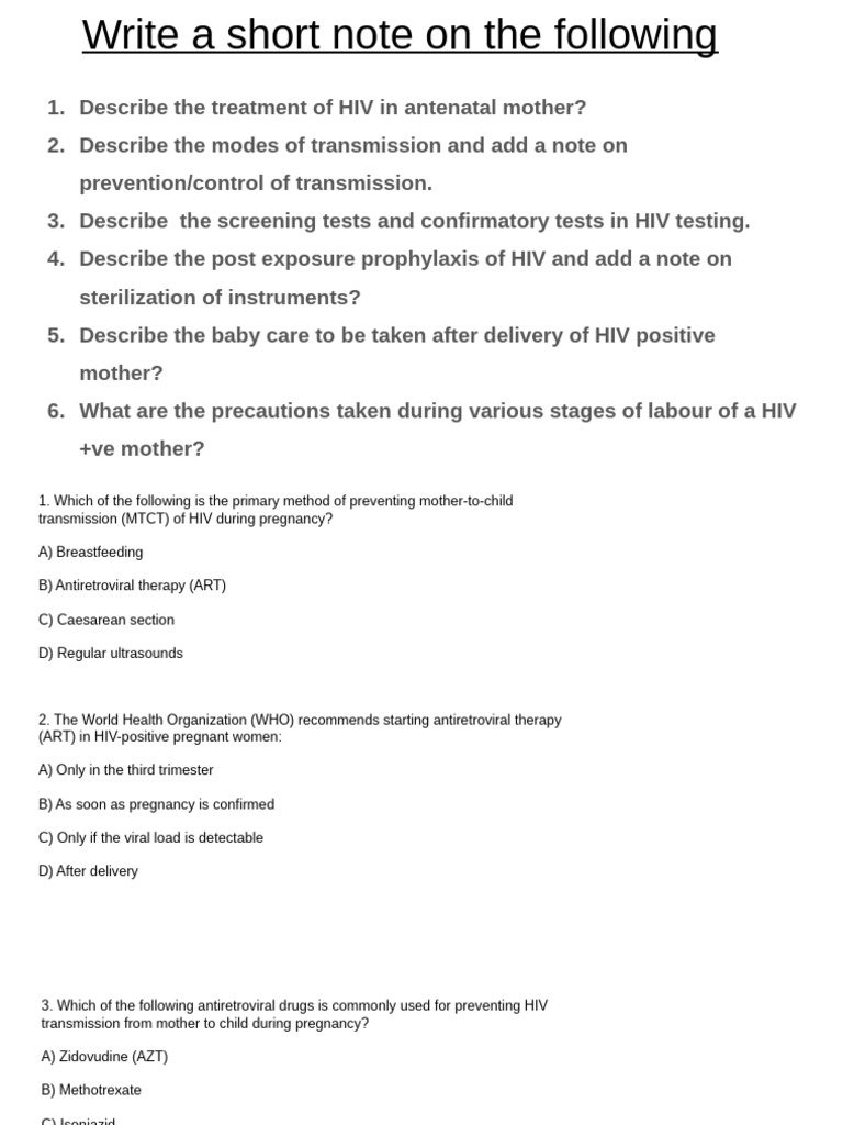 HIV Management in Pregnant Women | PDF | Hiv | Management Of Hiv/Aids