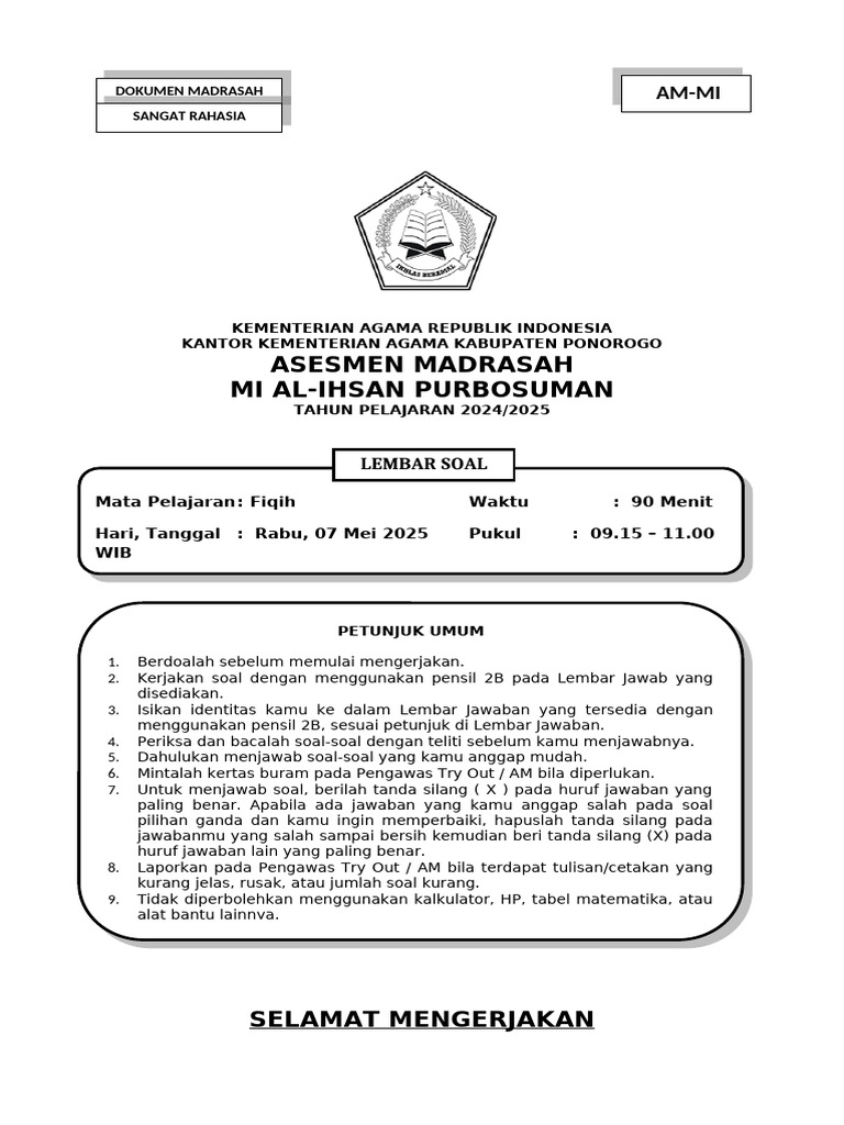 Soal Um PKN P2 | PDF