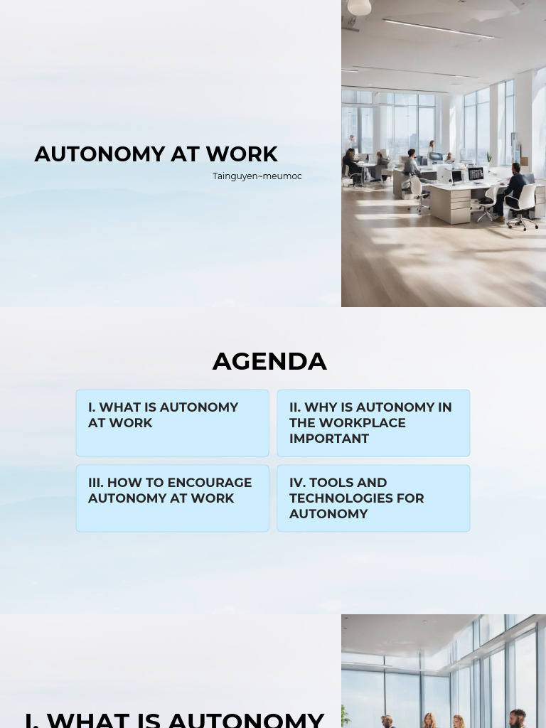 Autonomy-At-Work and How To Do That | PDF | Empowerment | Autonomy