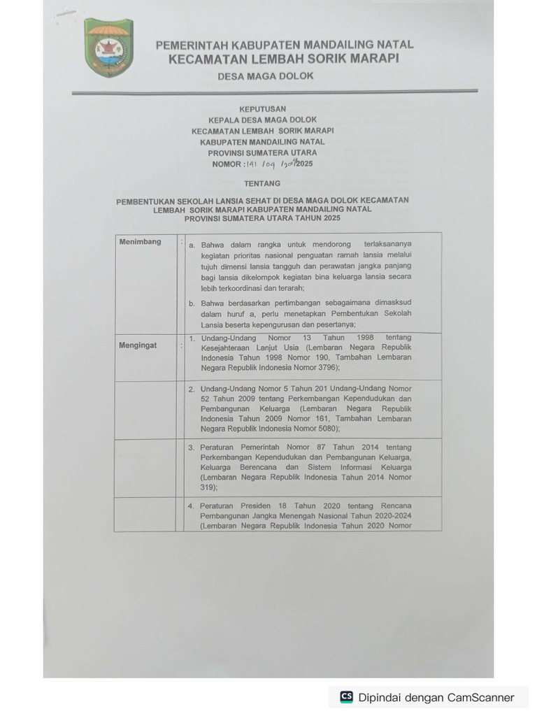 SK Sekolah Lansia Magdol | PDF
