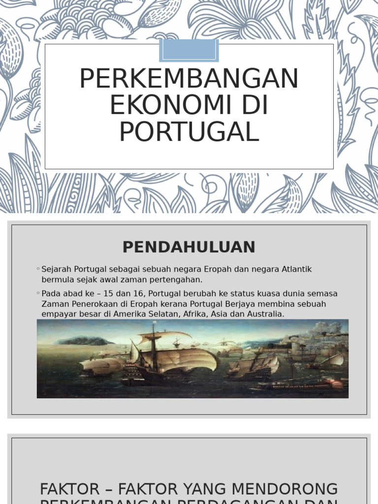 Perkembangan Ekonomi Di Portugal | PDF