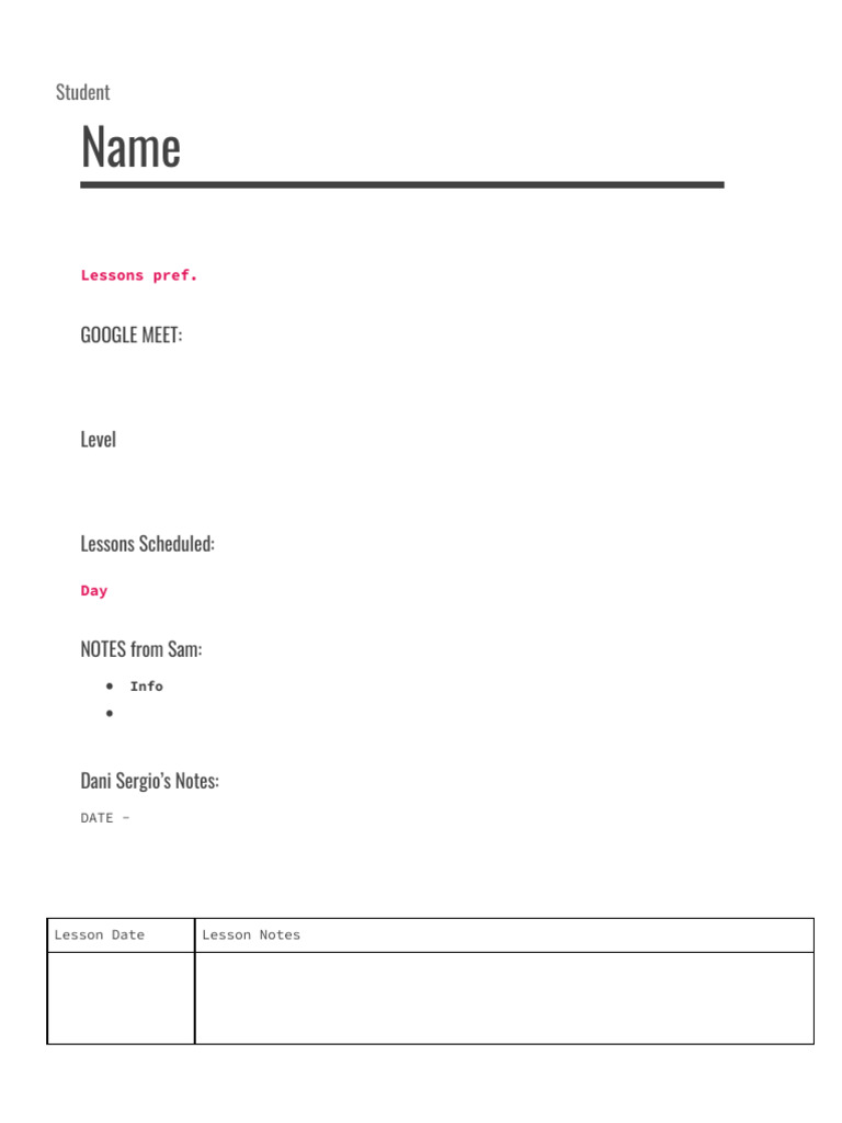 Student Template | PDF