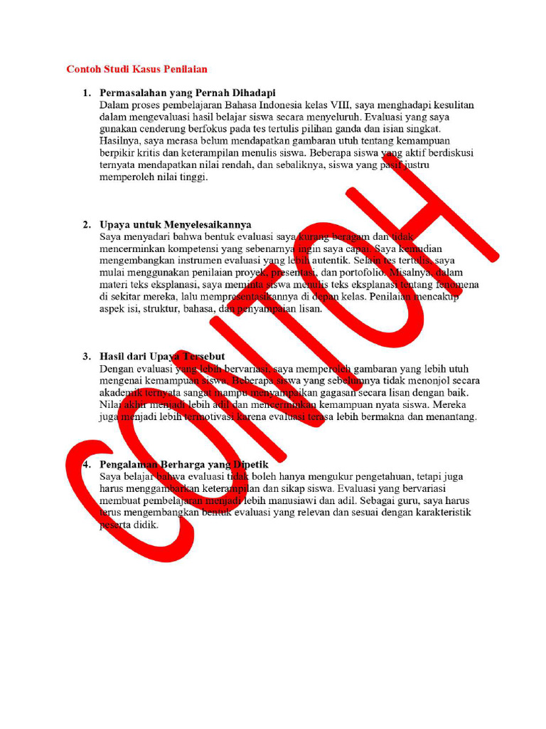 Contoh Studi Kasus | PDF