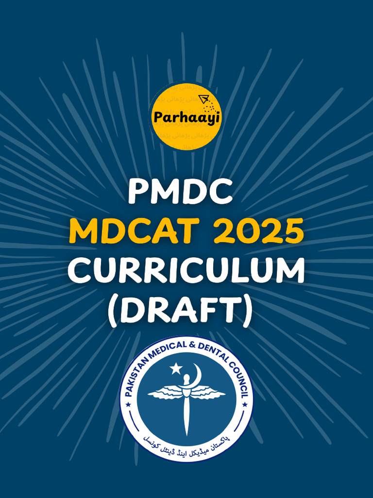 PMDC MDCAT 2025 Curriculum (Draft) - Parhaayi | PDF
