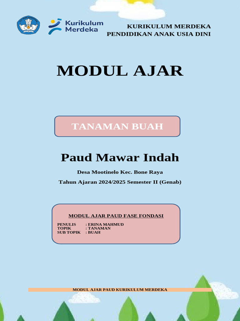 Modul Ajar Tanaman Buah | PDF