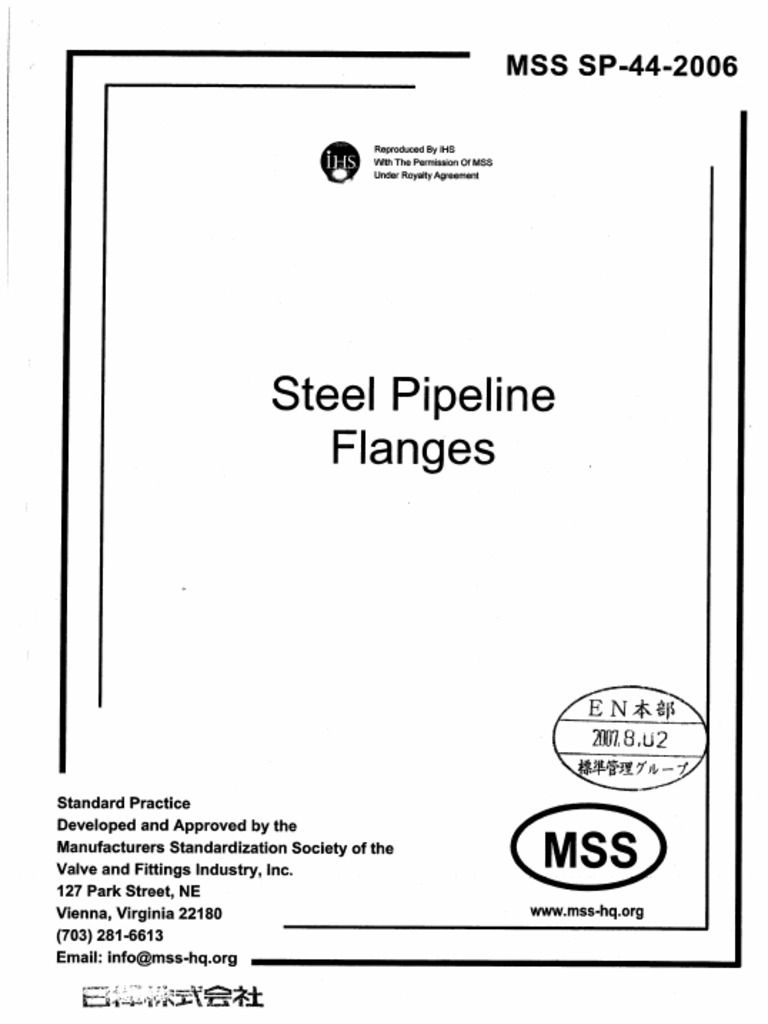 MSS SP-44 (2006) | PDF