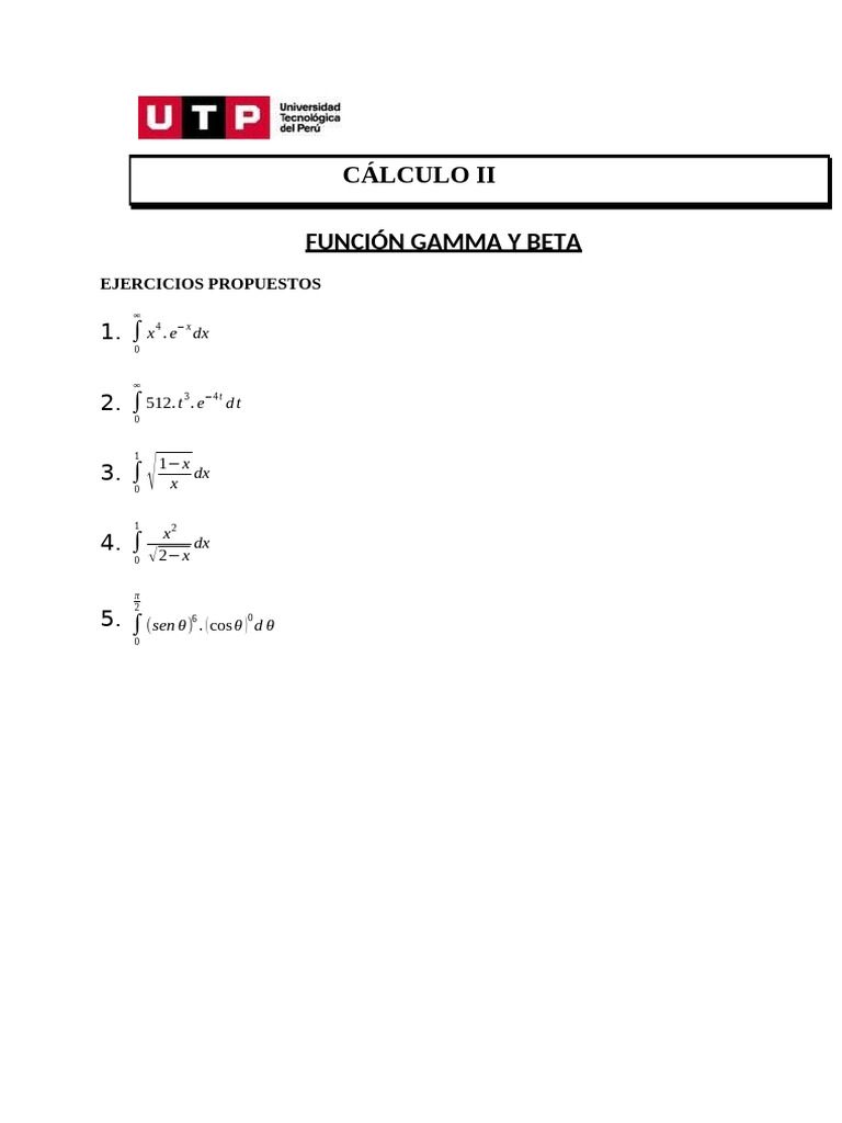 S02_s1_ FUNCIÓN GAMMA Y BETA | PDF