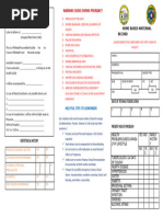 Maternal Client Record For Prenatal Care (DOH) | PDF | Childbirth ...