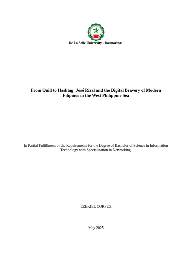 From Quill To Hashtag: José Rizal and The Digital Bravery of Modern ...