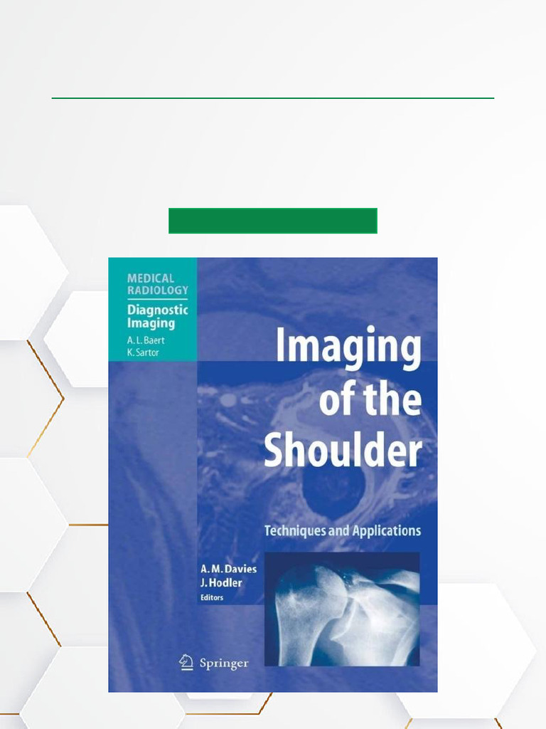 Imaging of The Shoulder Techniques and Applications 1st Edition PDF ...