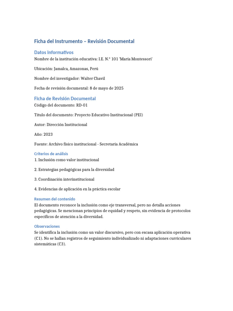 Ficha_Instrumento_Revision_Documental | PDF