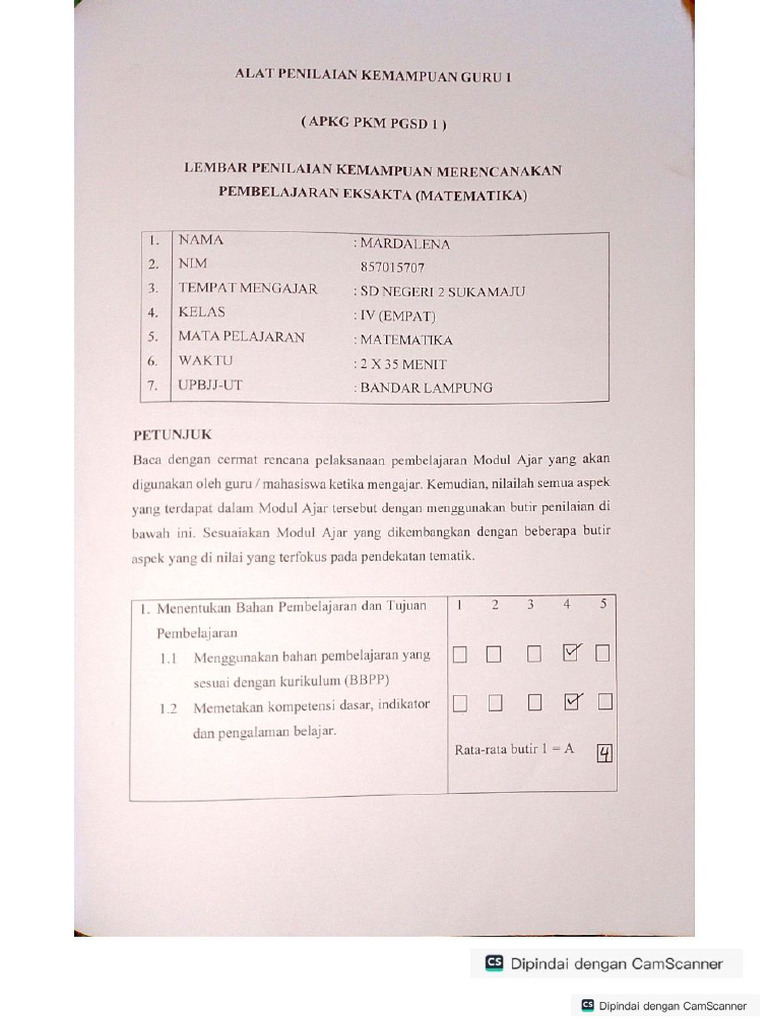 Lampiran Eksak MTK | PDF