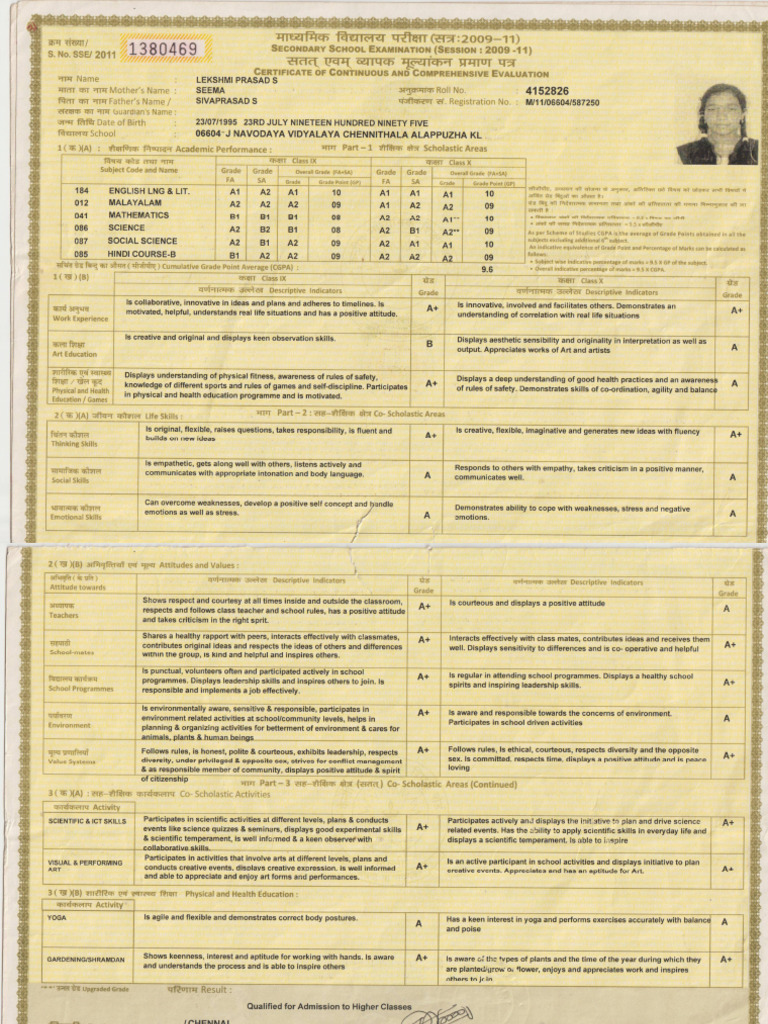 Lekshmi Certificate | PDF
