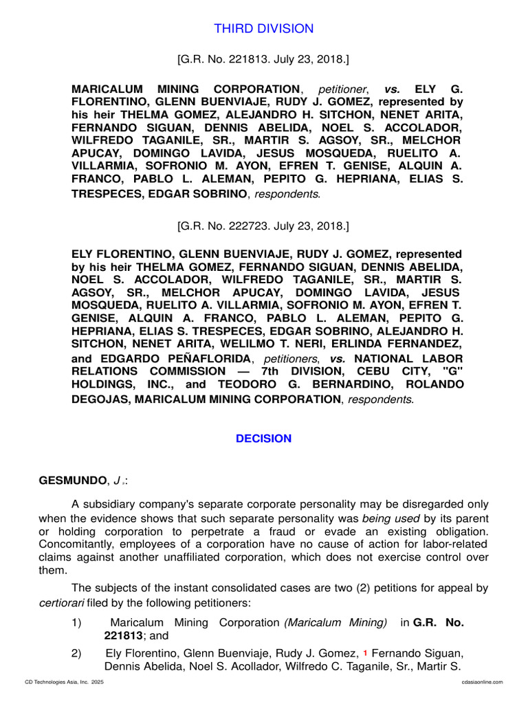 8 Maricalum Mining Corp. v. Florentino | PDF | Appellate Court ...