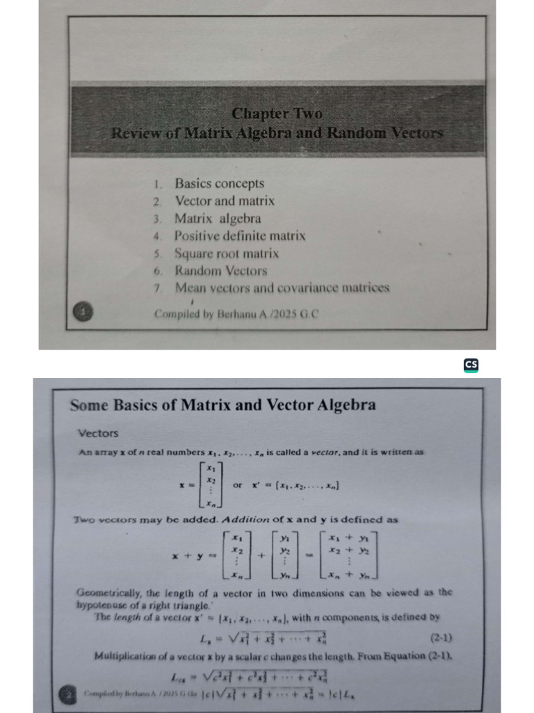 Multivariate Chap2 | PDF