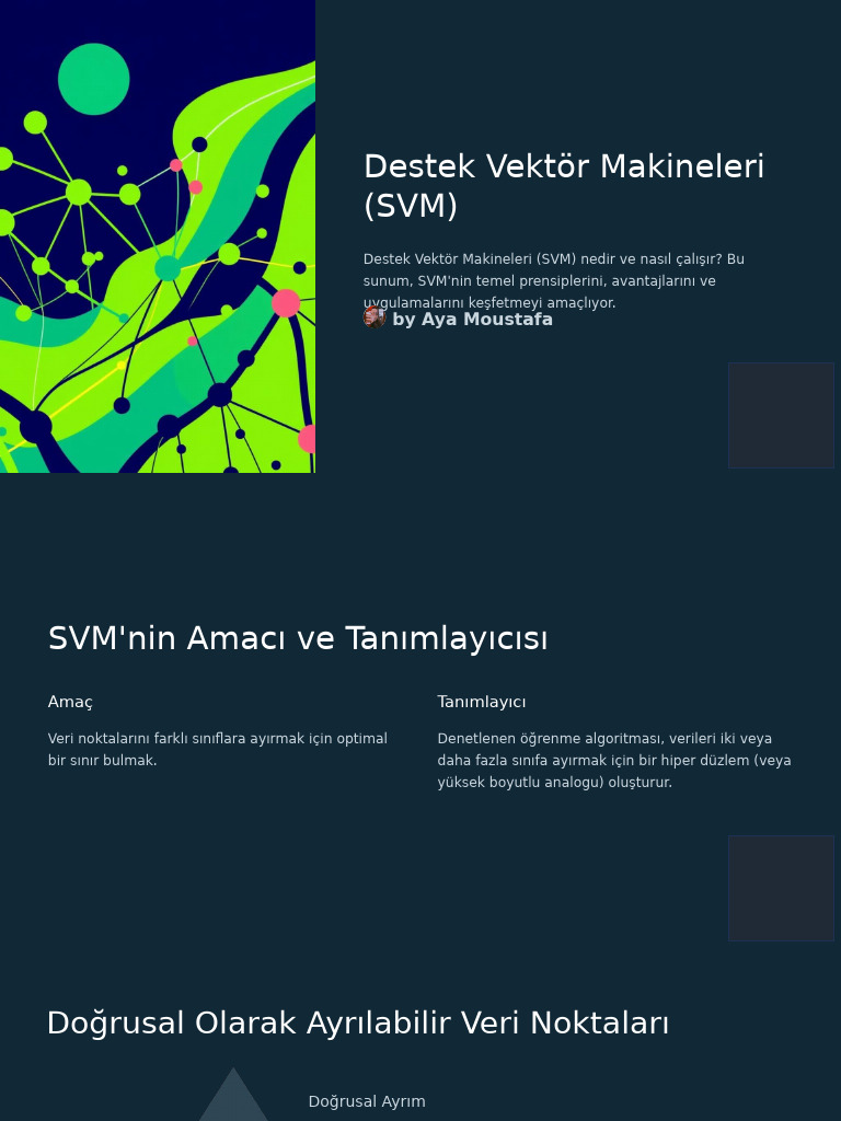 Destek Vektor Makineleri SVM | PDF
