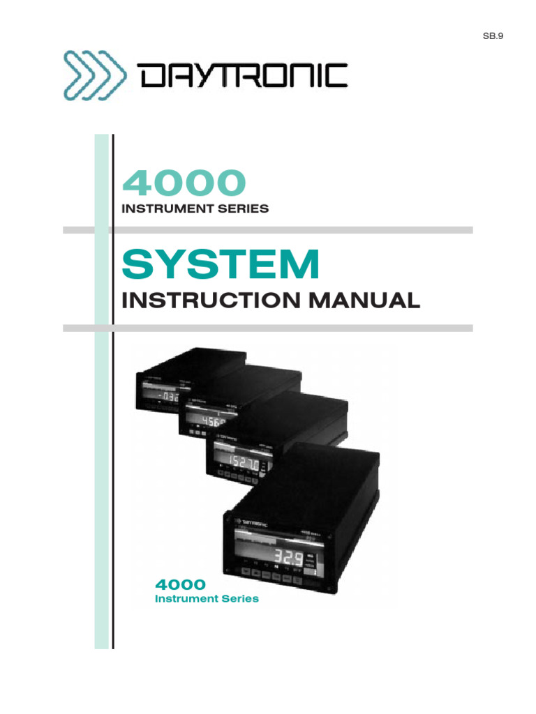 4000 Series Instrument Manual | PDF | Ascii | Computing