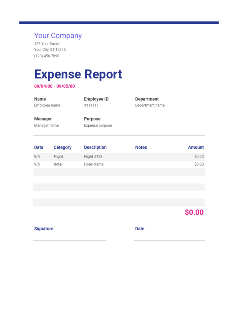 Expense Report | PDF
