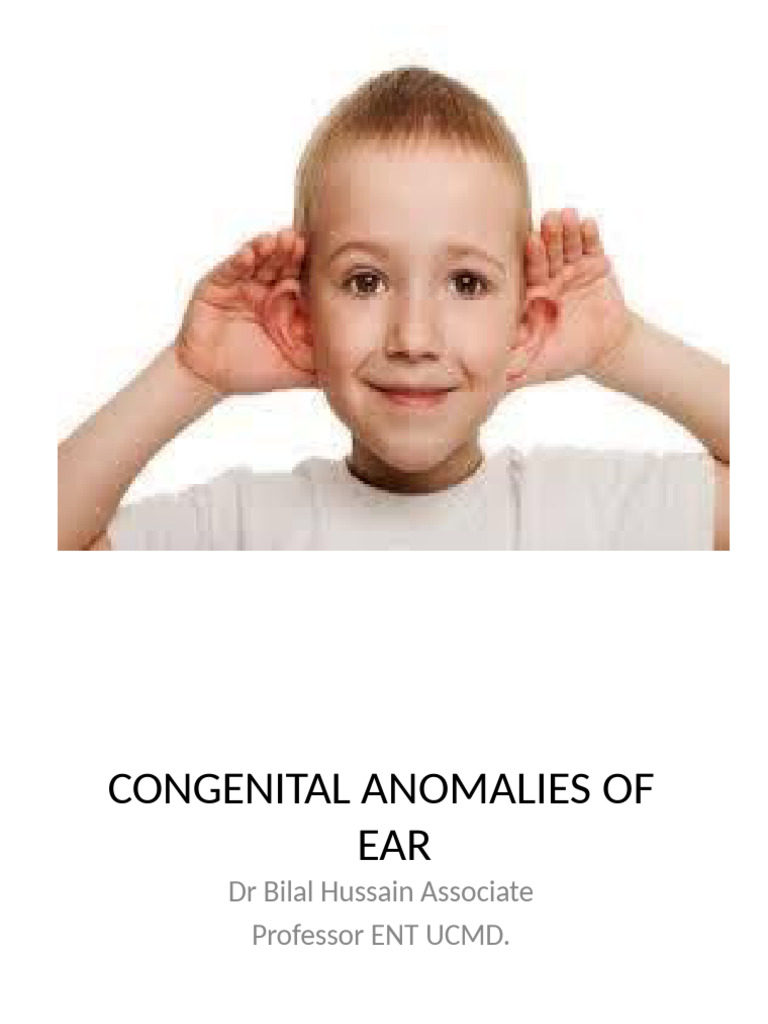 Congenital Ear Anomalies Overview | PDF