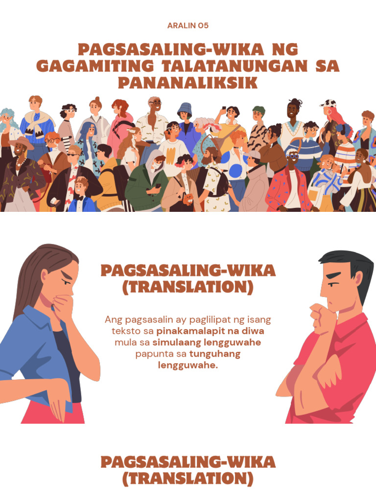 Aralin+05 Pagsasaling Wika NG Gagamiting Talatanungan Sa Pananaliksik | PDF