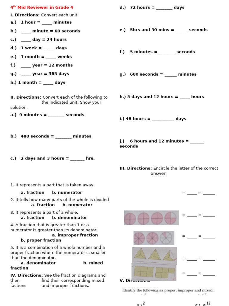 4th Mid Reviewer in Grade 4 | PDF