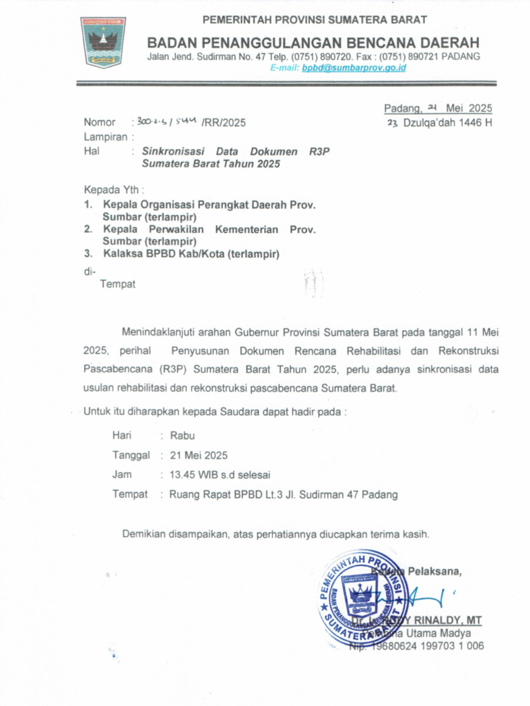Singkronisasi Data Dokumen R3P | PDF