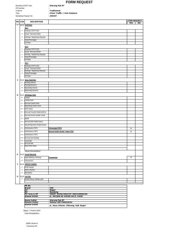 Afr Silver Outstore Fim Toko Pak RT | PDF