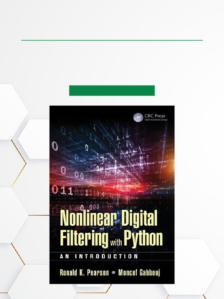 Nonlinear Digital Filtering With Python An Introduction 1st Edition Scribd Download | PDF ...