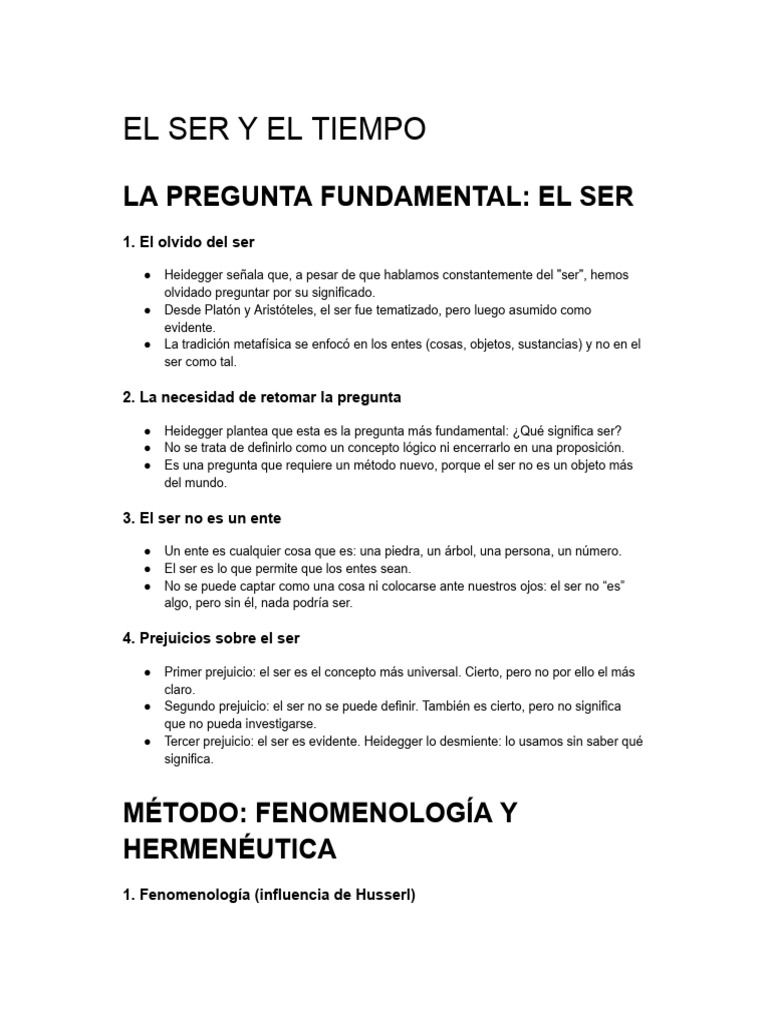 ESQUEMAS HEIDEGGER | PDF | Martin Heidegger | Metafísica