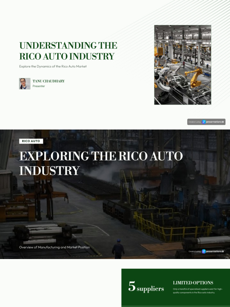 Overview of Rico Auto Industry | PDF
