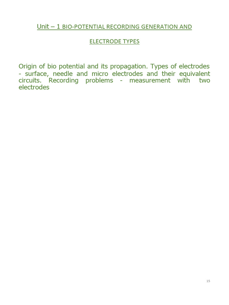 BMI_5UNITS | PDF | Membrane Potential | Action Potential