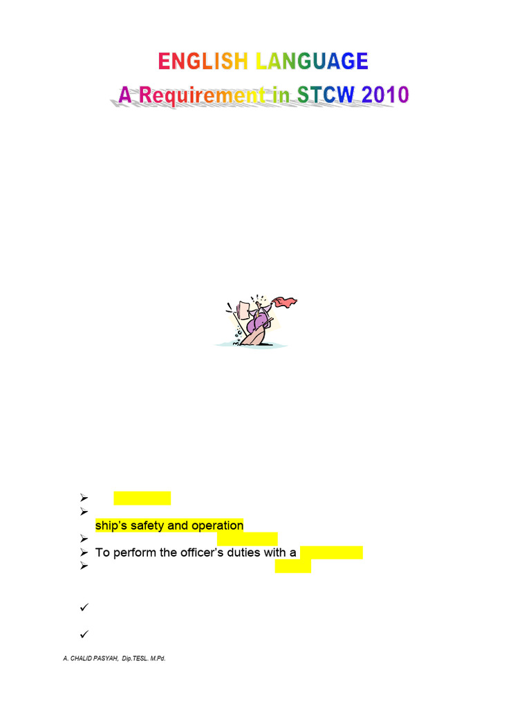 STCW.2010 & English - Rev.17102023 | PDF