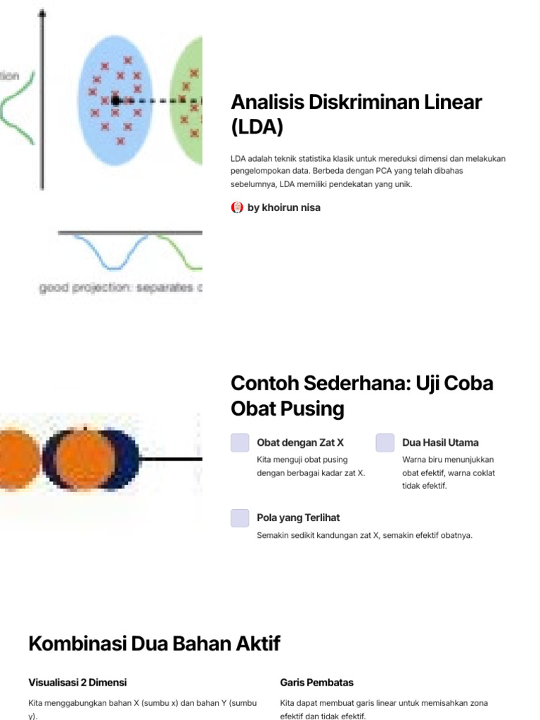 Analisis Diskriminan Linear LDA | PDF