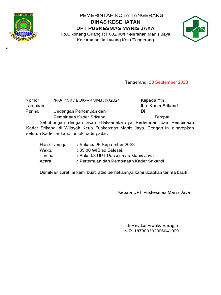 Contoh Undangan | PDF